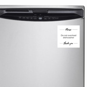 Do Not Overload Dishwasher Reminder Magnet - Etsy