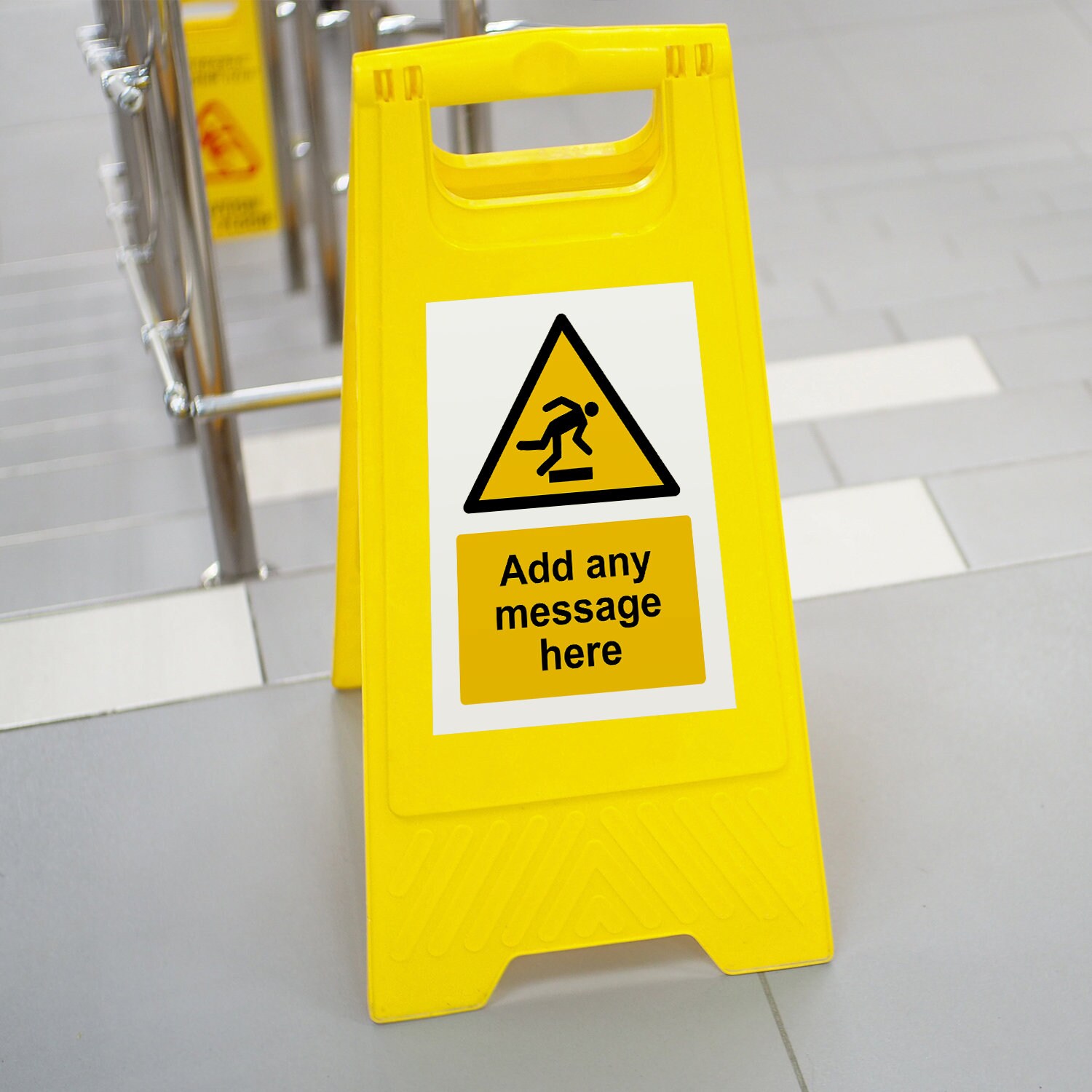 Floor-level Obstacle Warning Vinyl Sticker Custom Sign | Etsy