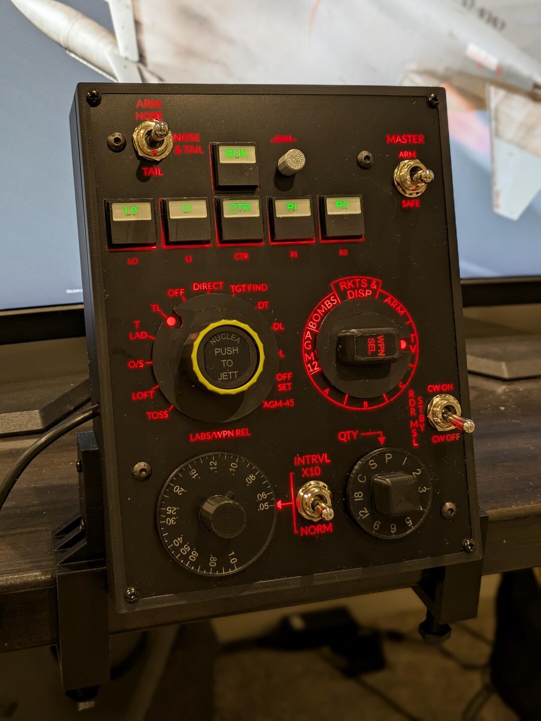 DCS World F-4 Phantom Weapons Control Panel - Etsy