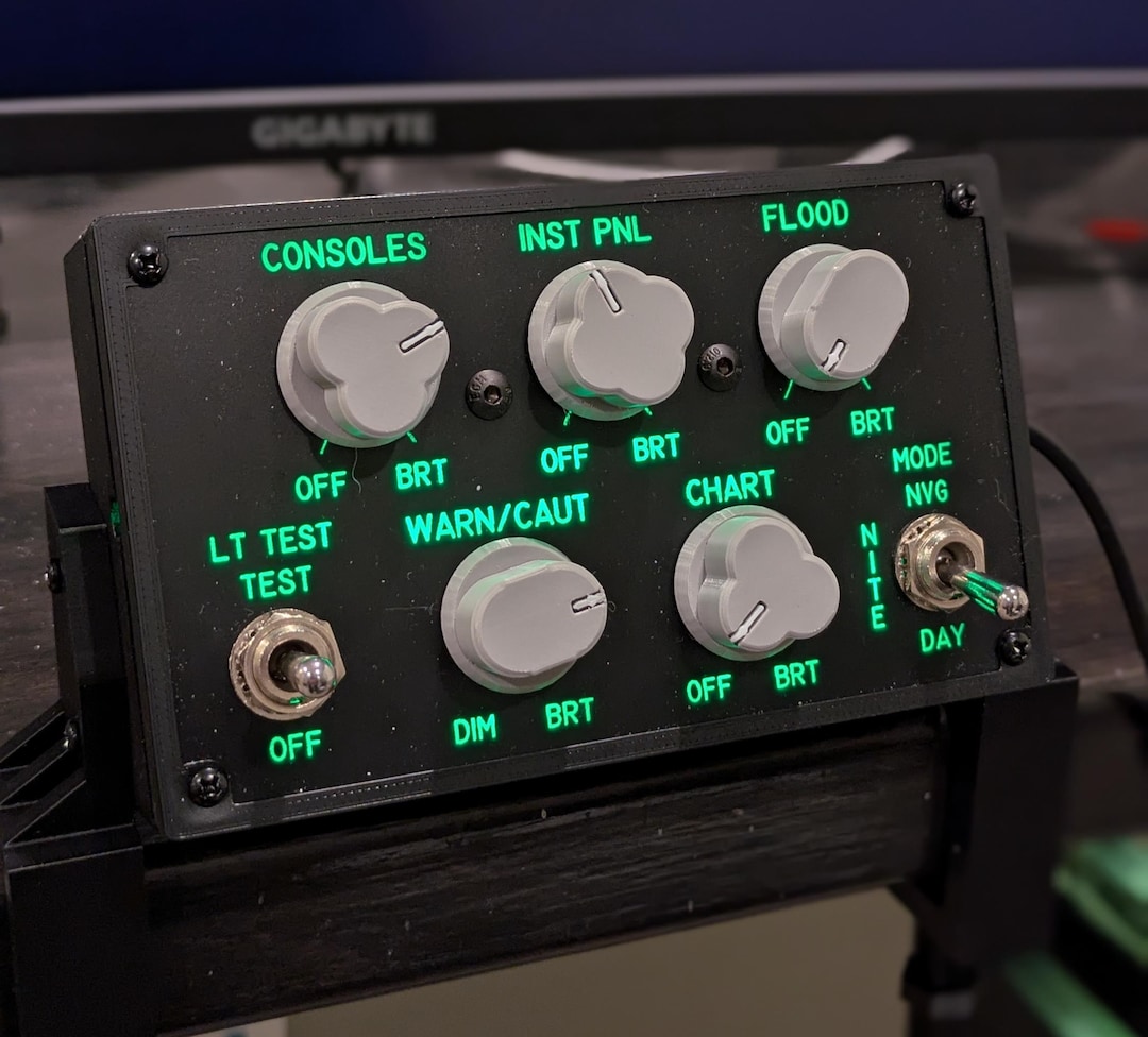 DCS World F/A-18 Hornet Lighting Panel - Etsy