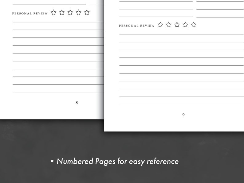 KDP Interior Book Review Journal Ready to Upload PDF Commercial Use - Etsy