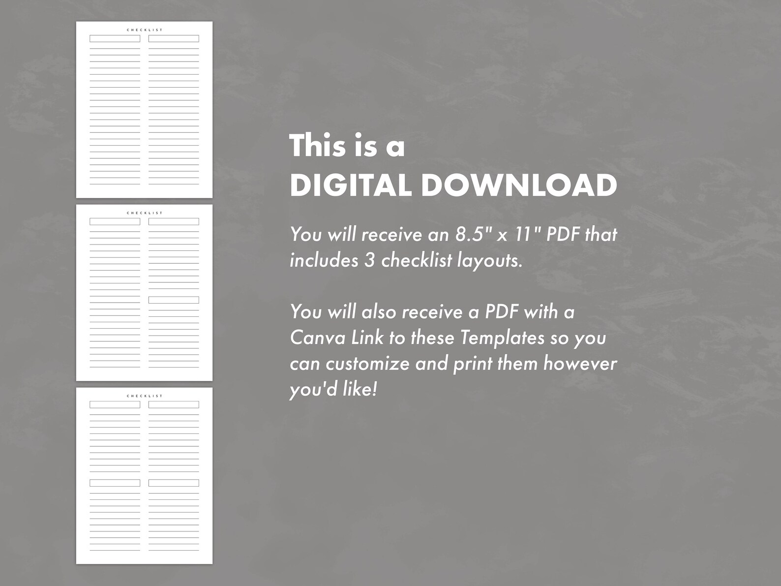Blank Printable Checklist, US Letter Size, Printable Checklist Pages ...
