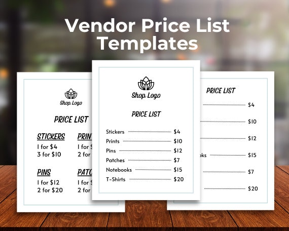 Retail Price List Template 21+ Free Price List Template Word Excel