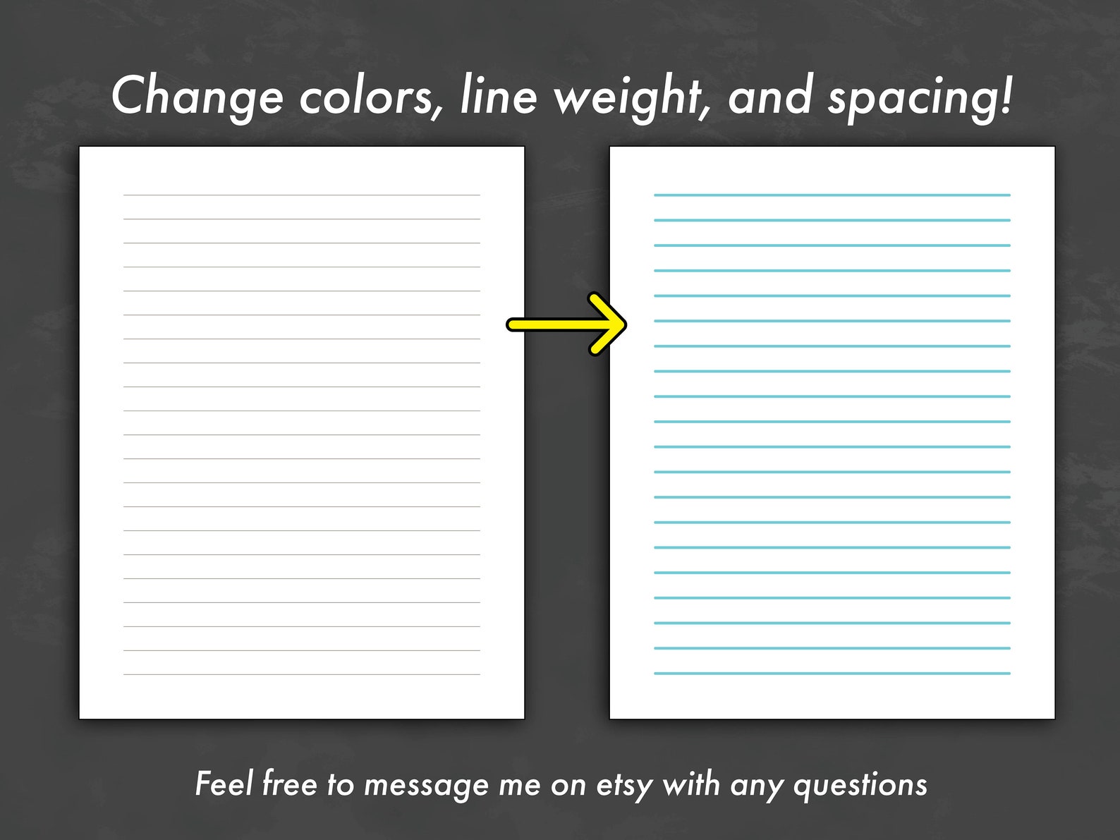 KDP - Lined Notebook Template & Ready-to-upload PDF - Includes 3 Sizes ...