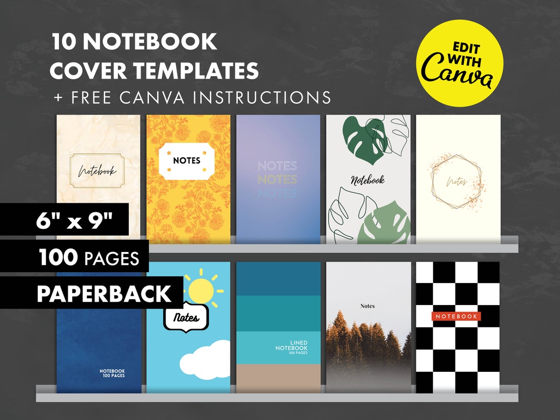 Canva KDP Paperback Cover Templates Free Canva Guide - Etsy