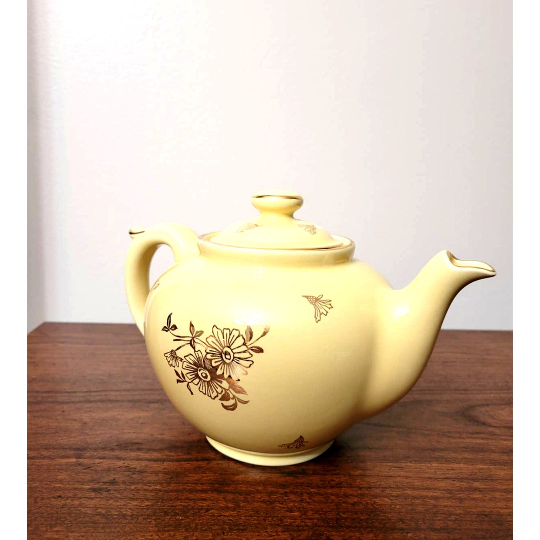 RARE Vintage Pearl China Company 22 Karat Gold Teapot - Etsy