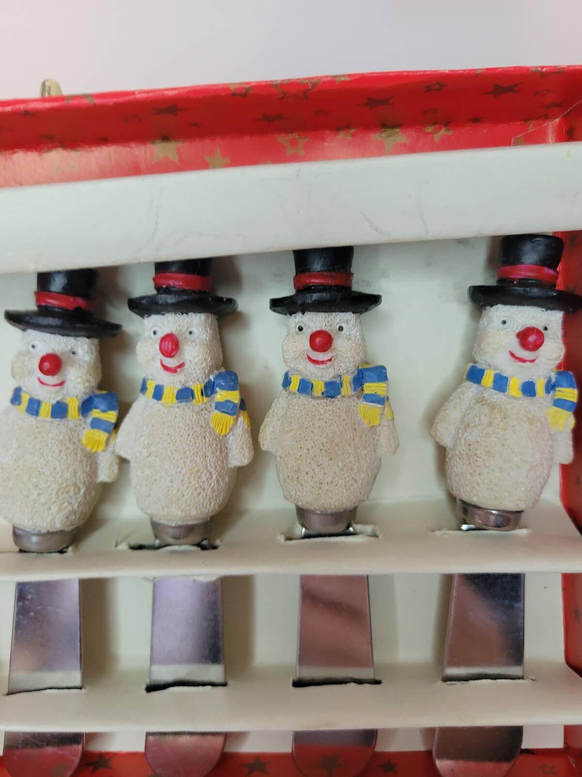 Set of 4 Holiday Snowman Cheese Appetizer Knives Spreader - Etsy