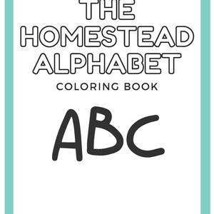 The Homestead Alphabet Coloring Book - Etsy