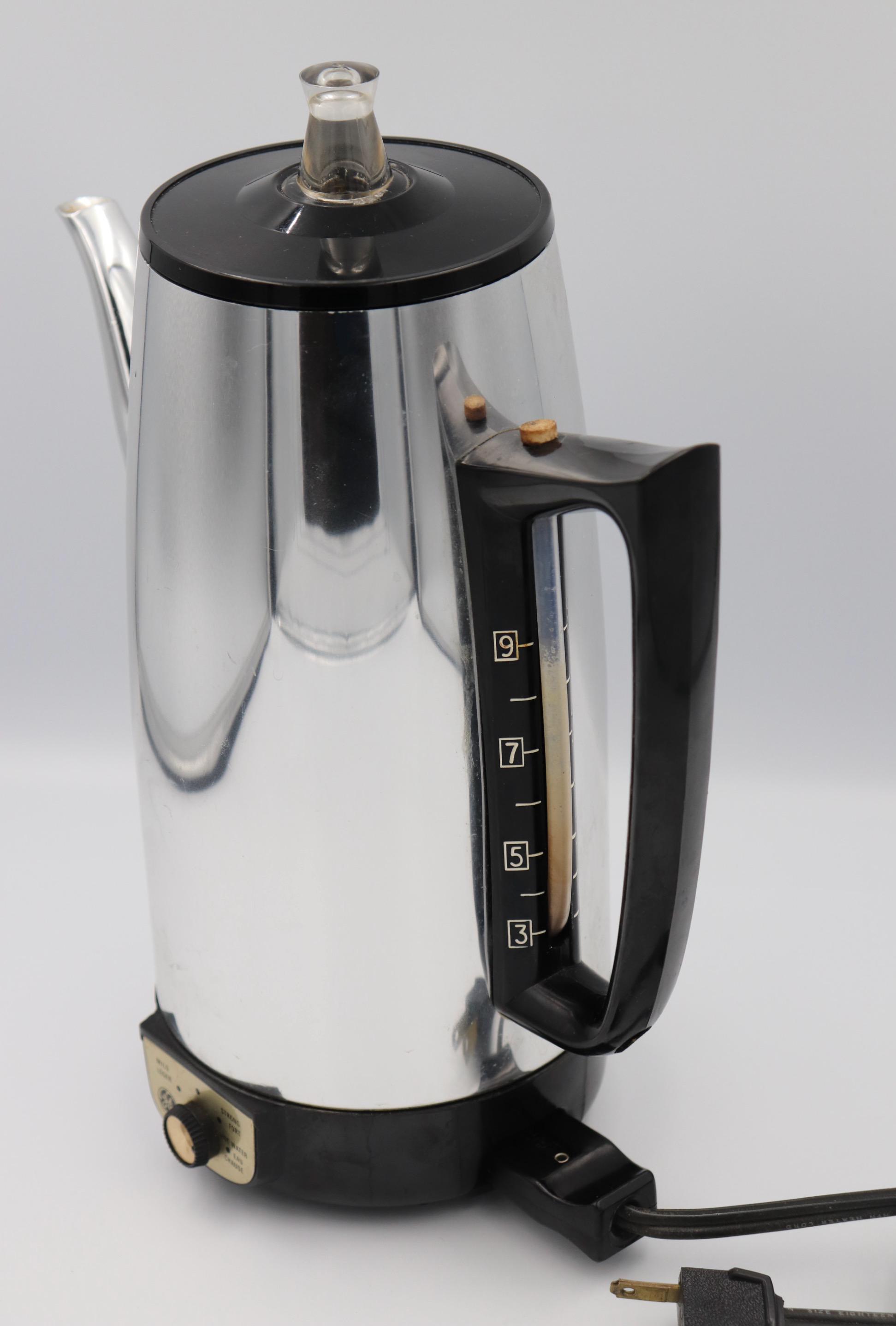 Vintage 1960s General Electric 9-cup Automatic Percolator Coffee Maker ...