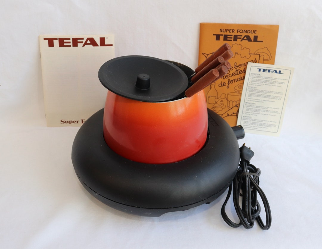 Vintage 1970s/80s Tefal Super Fondue Maker Non-stick Electric W/ Box ...