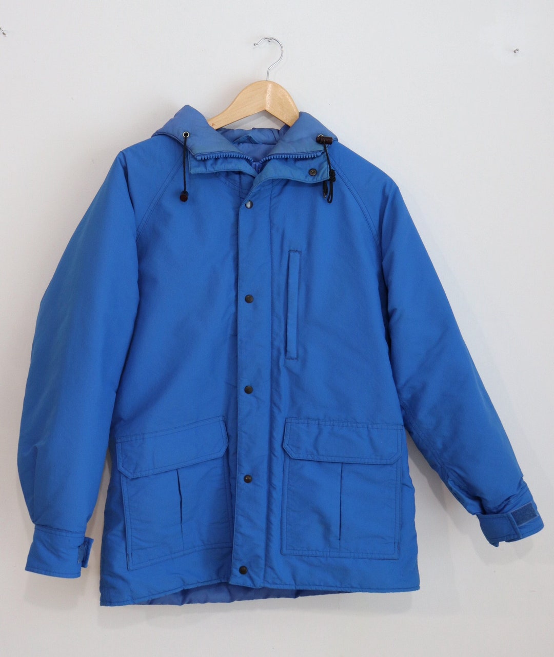 Vintage 80s 90s Cabela's Gore-tex Insulation Jacket Blue Women's Size Medium Used Outdoor ...