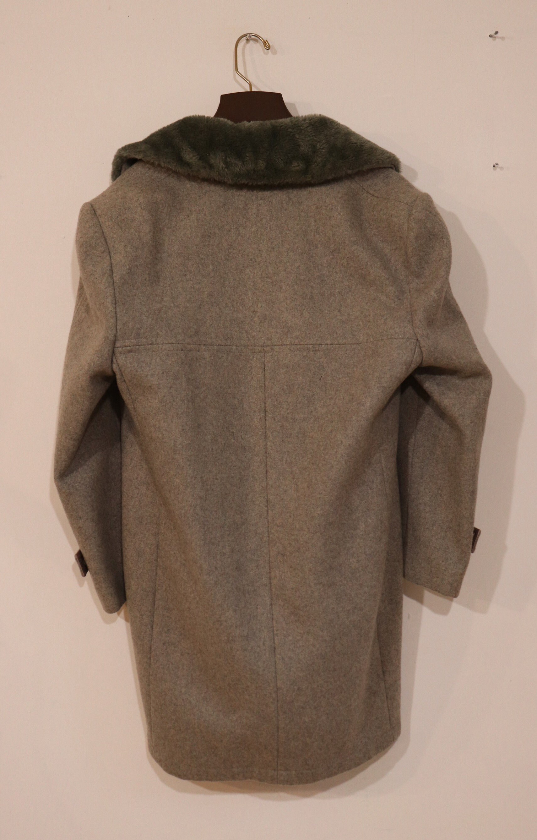 Vintage 1970s 80s Sears Wool Coat Gray Men's Size Large/42 Pile Lining ...