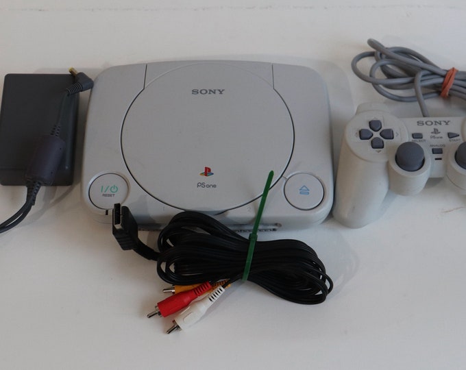 Sony Psone Slim System W/ Controller & Cables SCPH-101 Playstation 1 ...