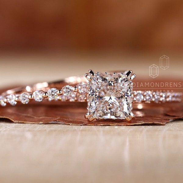 Princess Lab Grown Diamond Ring - Etsy