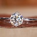 Handmade Round Lab Grown Diamond Solitaire Ring: F/VS1, Solid Gold - Etsy