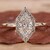 Marquise Cut Diamond Engagement Ring With Wedding Band, 1 to 2 Ct IGI ...