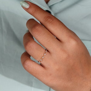 Floating Bubble Diamond Wedding Band, 1.60 MM Round Lab Grown Diamond ...