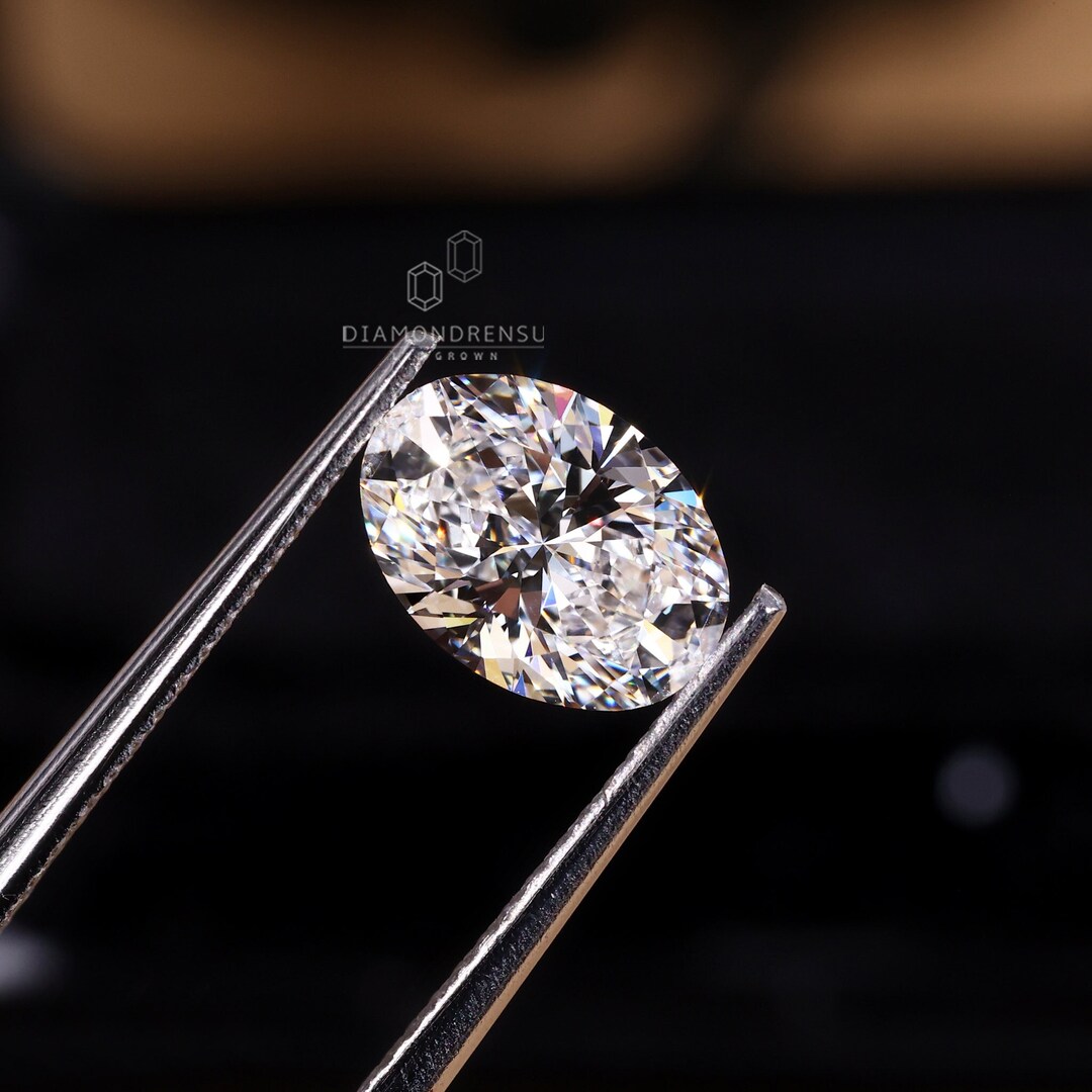 IGI Certified Oval Lab Grown Diamond, 1.20 CT Oval Cut D/VVS2 Lab ...