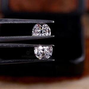 Half Moon Cut Lab Grown Diamonds, 1.41 TW Lab Created Diamond, Half ...