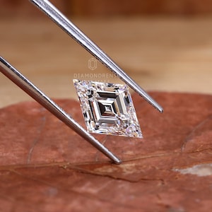Lozenge Cut Diamond for Custom Engagement Ring, IGI Certified 2 Carat ...