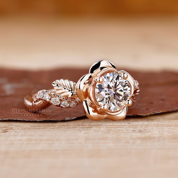 Nature inspired engagement rings etsy store