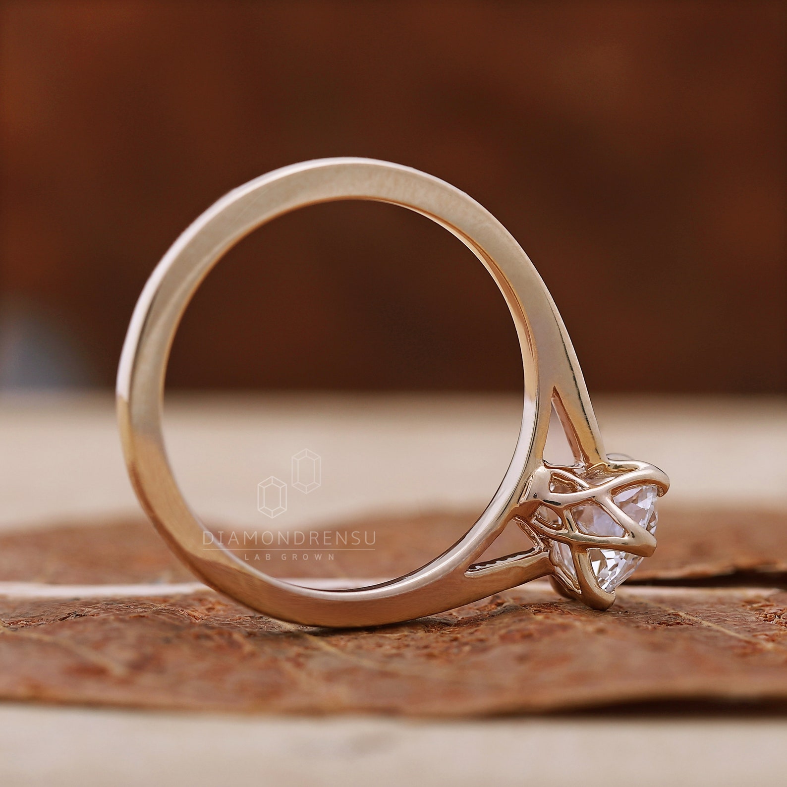 Antique 0.99 CT Jubilee Cut Lab Grown Diamond Engagement Ring ...