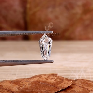 Unique and Rare 0.67 CT Shield Cut Lab Grown Diamond, E/VS Lab Created ...