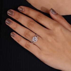 Portuguese Cut Diamond Engagement Ring, 1.26 Ct Lab Grown Diamond Ring ...