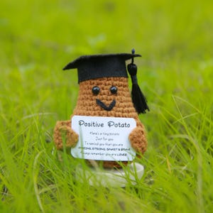 Crochet Pickle Wearing Graduation Tassel Hat ,graduation Gift for ...