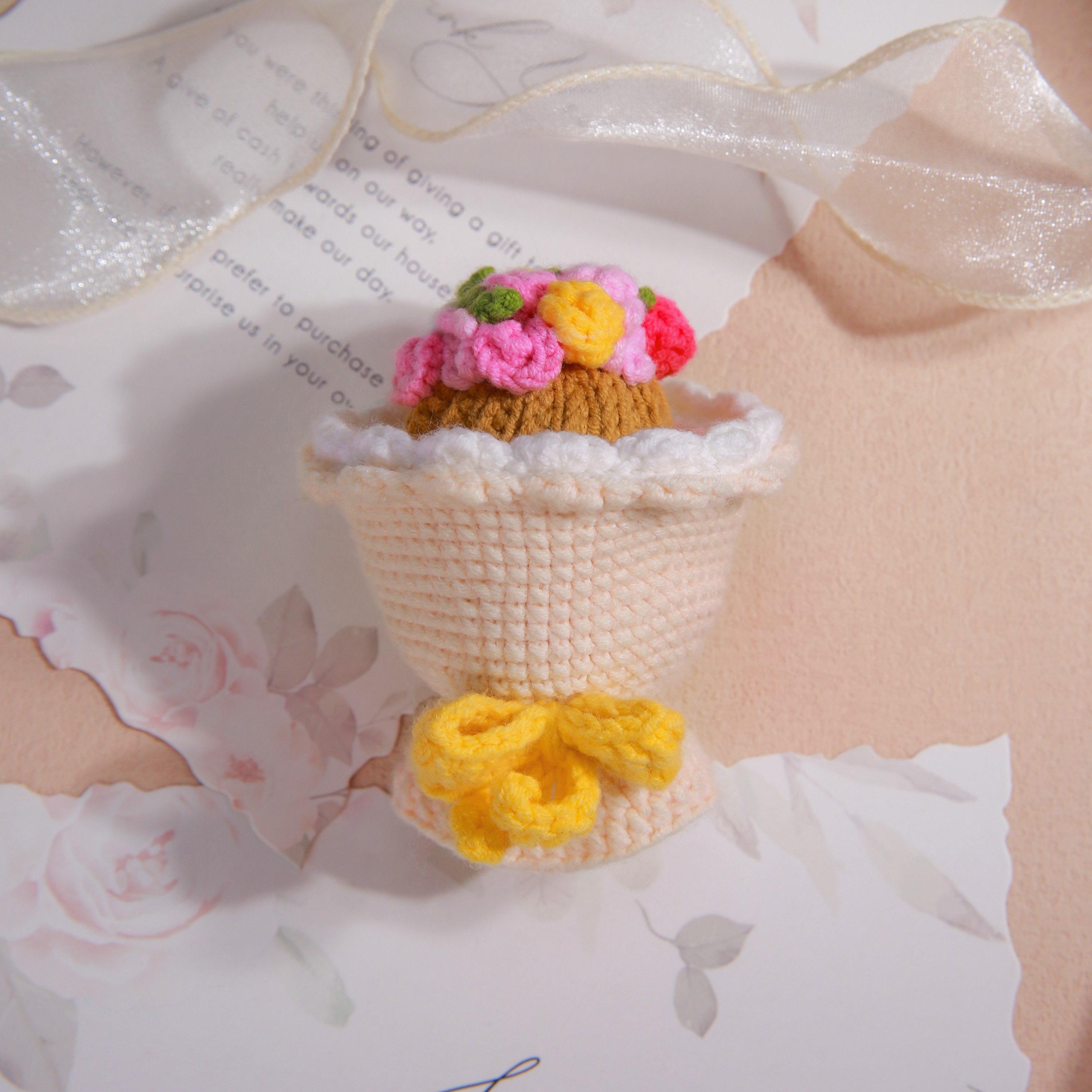 Crochet Reversible Bride Doll to a Bouquet,reversible Design Flower ...