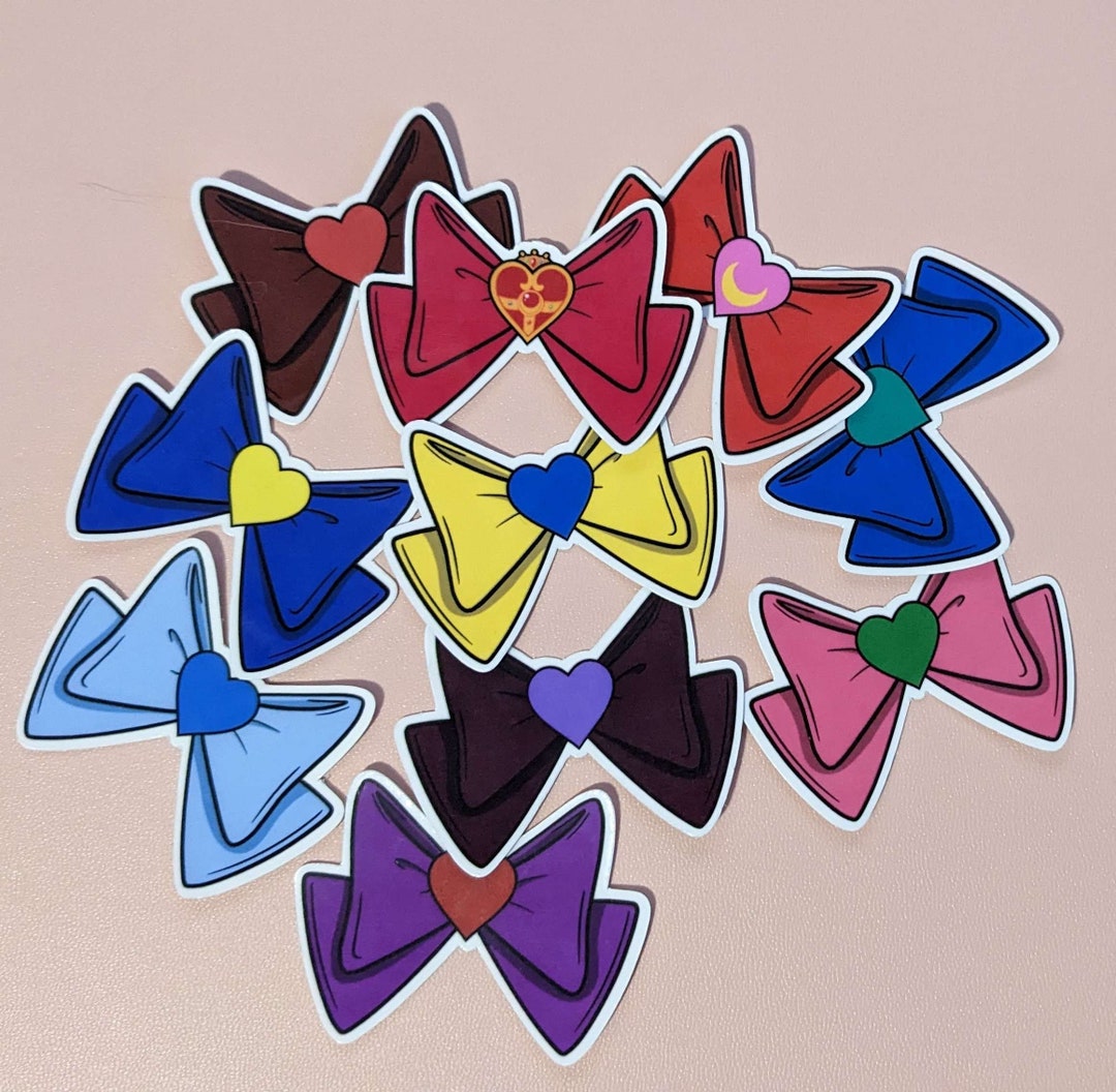 Sailor Moon Sailor Scout Character Vinyl Bows - Etsy