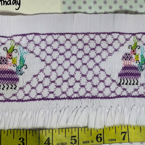 PRE SMOCKED Floral Insert Sewing Supplies Smocking Tulips - Etsy