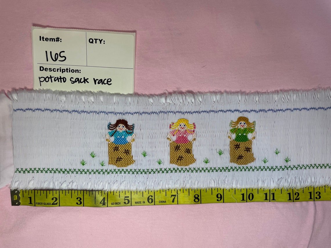 PRE Smocked Inserts Jump Rope Ice Fishing Ahoy Matey Zip - Etsy