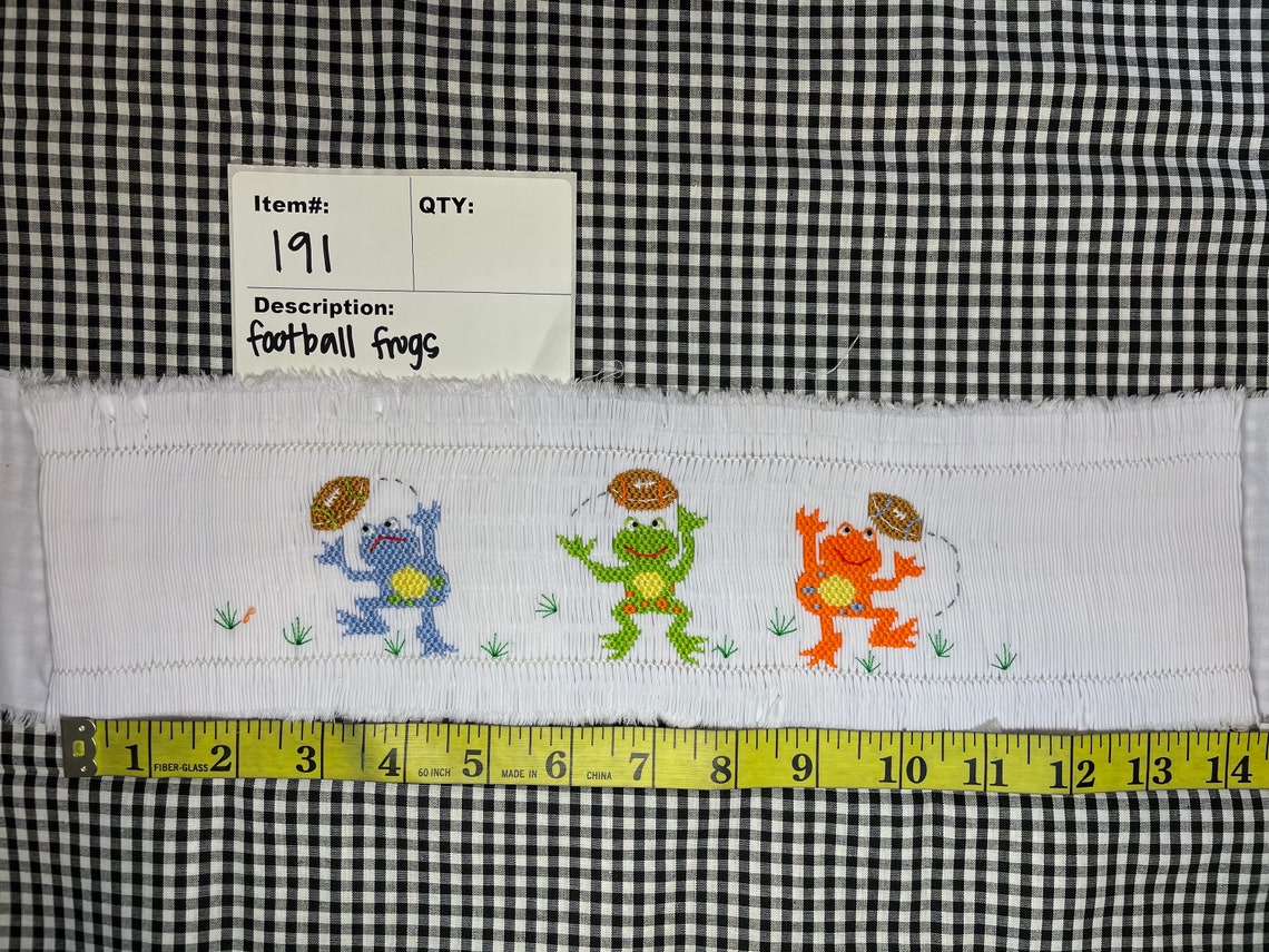 PRE Smocked-animal Smock Inserts Alligator Frogs Elephant - Etsy