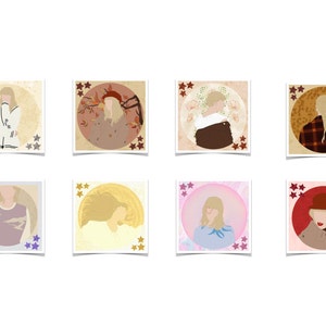 Taylor Swift Album Sticker Pack Taylor's Version Themed Stickers ...