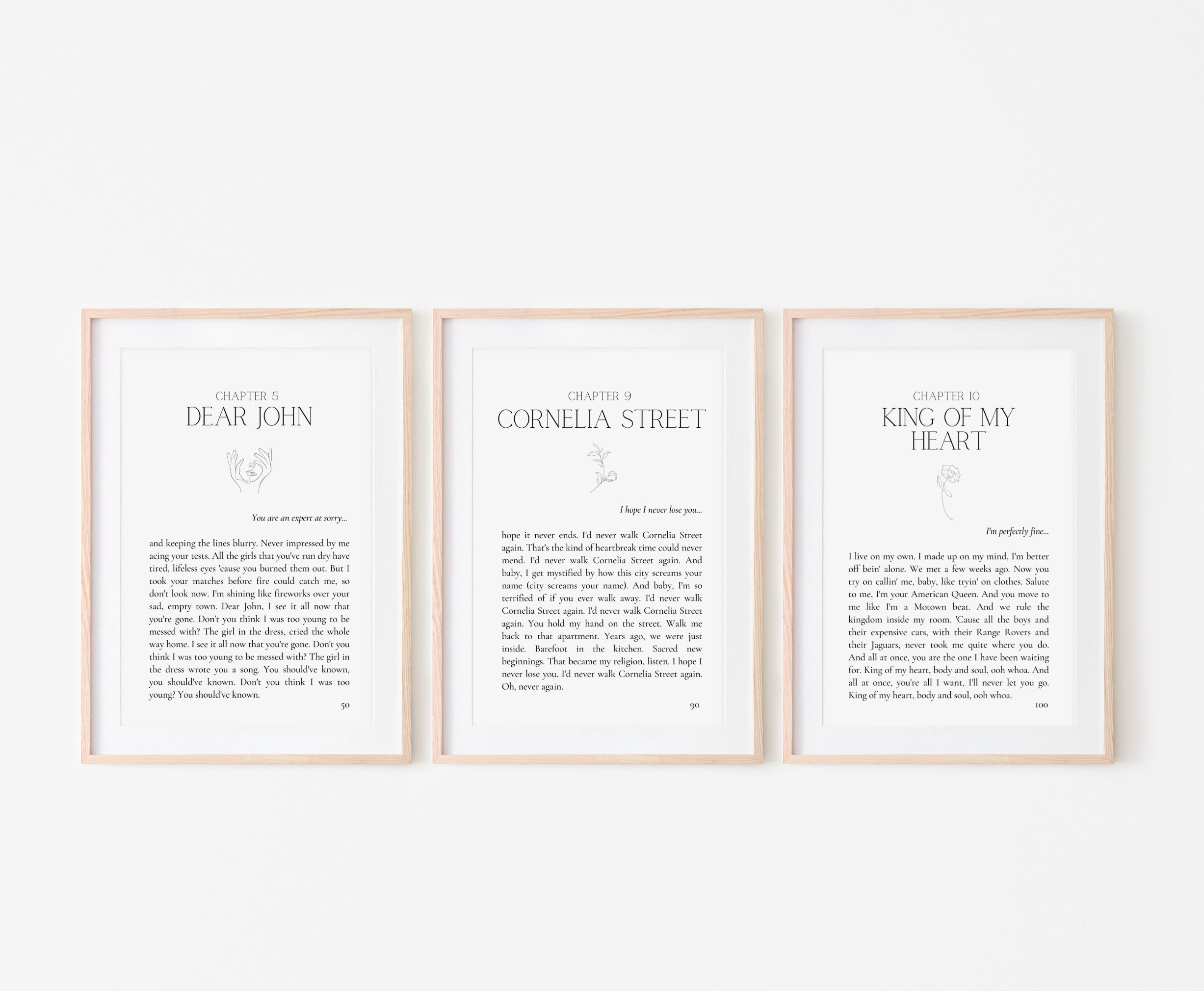 King of My Heart Digital Lyric Print Printable Taylor Swift | Etsy