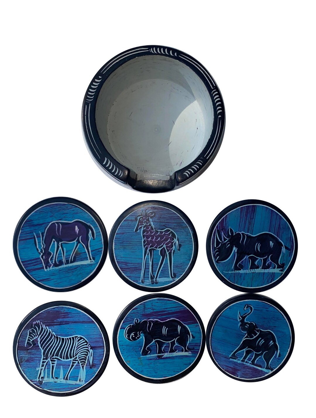 African Coasters, Coasters, Coaster Set, Coasters Personalized, Carved ...