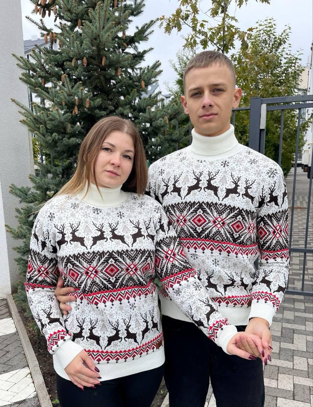 Christmas Couple Sweaters, Winter Matching Sweaters, Funny Couple ...
