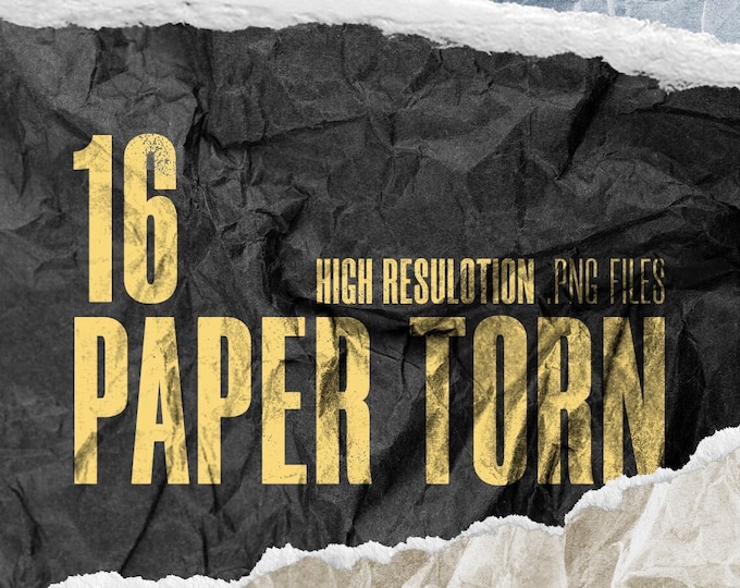 Digital Torn Edge, Torn Paper Border SVG, Ripped Paper Clip Art, Torn ...