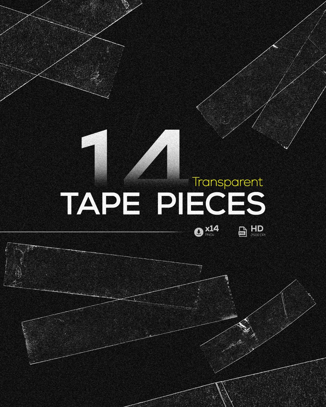 14 TRANSPARENT TAPE PIECES | Tape Overlay, Tape Clipart, Transparent ...