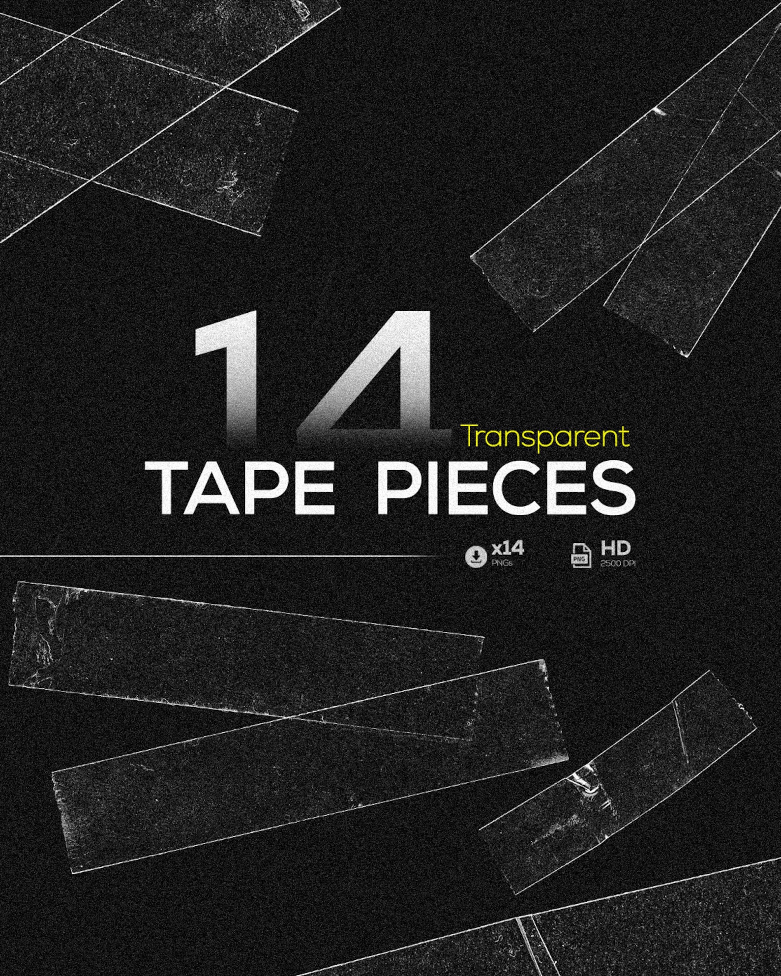 14 TRANSPARENT TAPE PIECES | Tape Overlay, Tape Clipart, Transparent ...