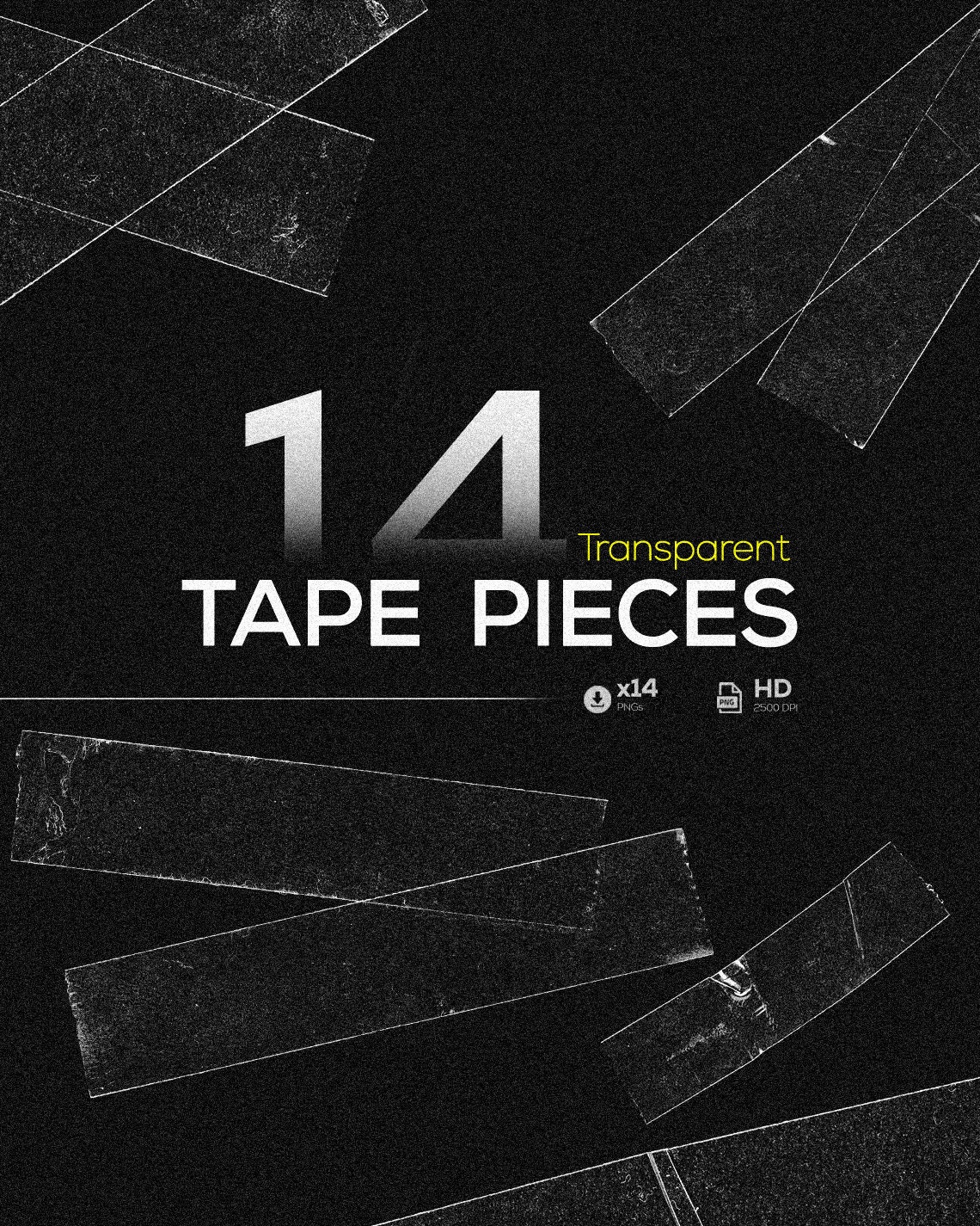 14 TRANSPARENT TAPE PIECES | Tape Overlay, Tape Clipart, Transparent ...