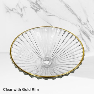 Elegant Conical Textured Glass Vessel Sink – 20 Inch, Available in ...