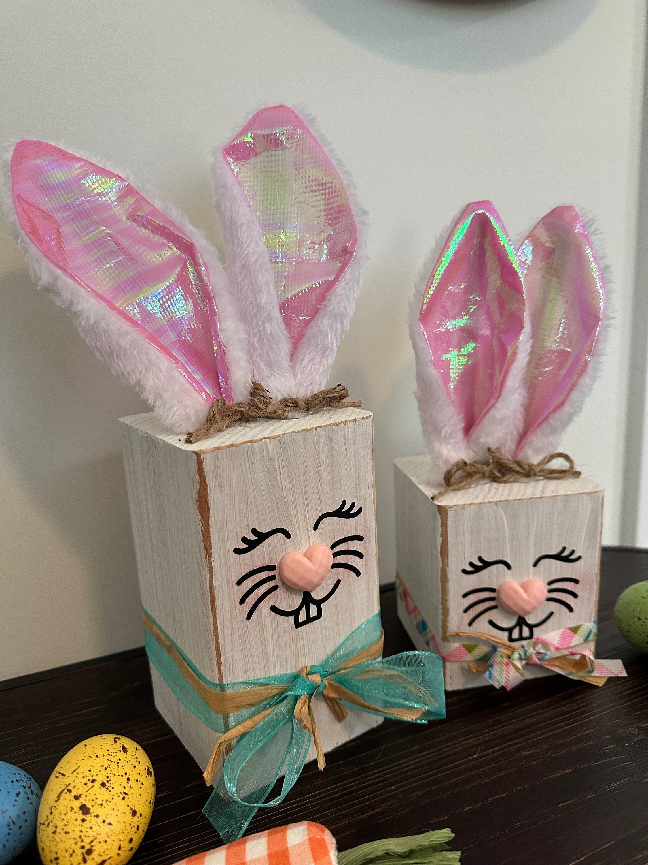 Wooden Bunny Blocks - Etsy