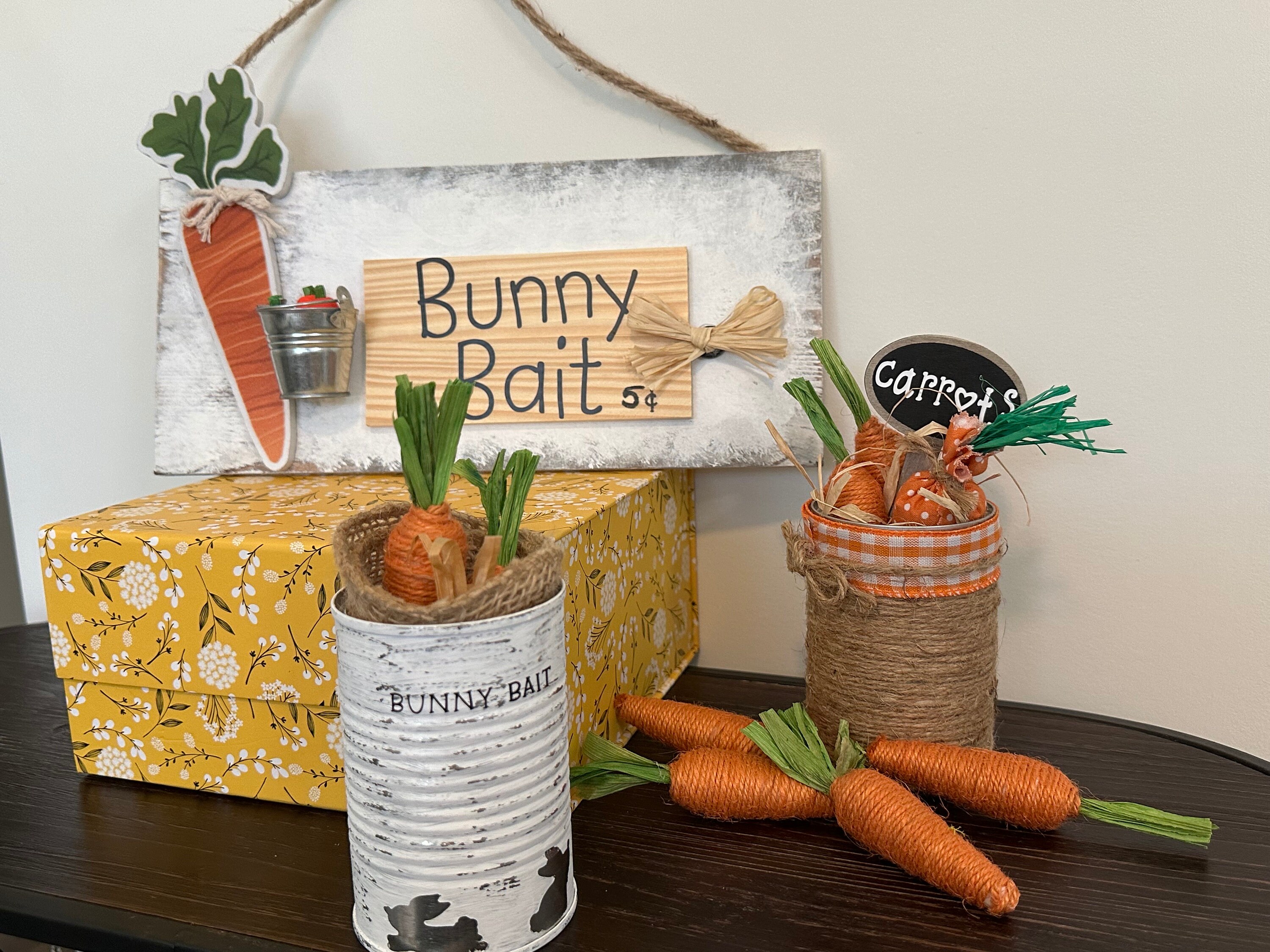 Bunny Bait Cans (set of 2) - Etsy