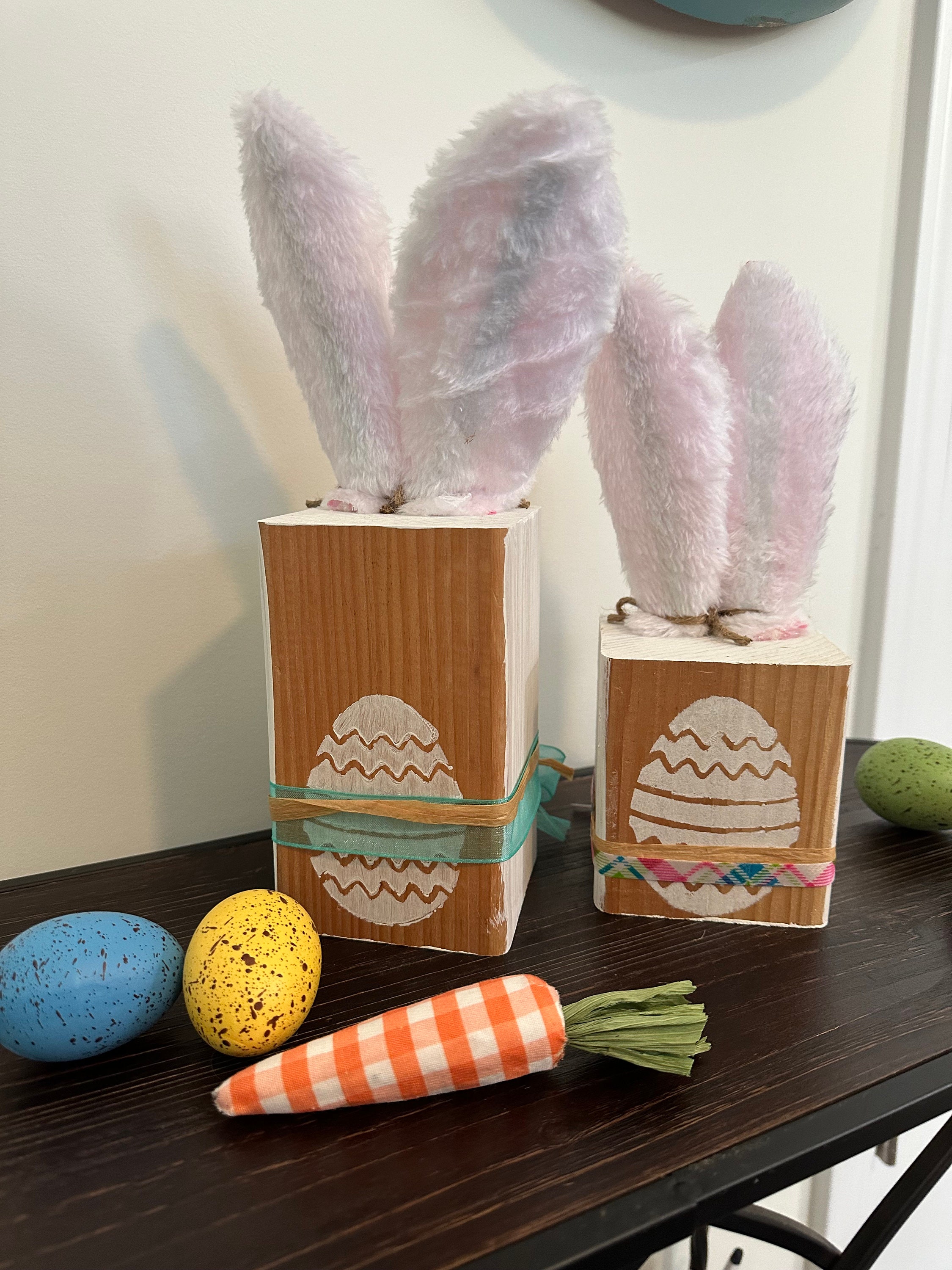 Wooden Bunny Blocks - Etsy