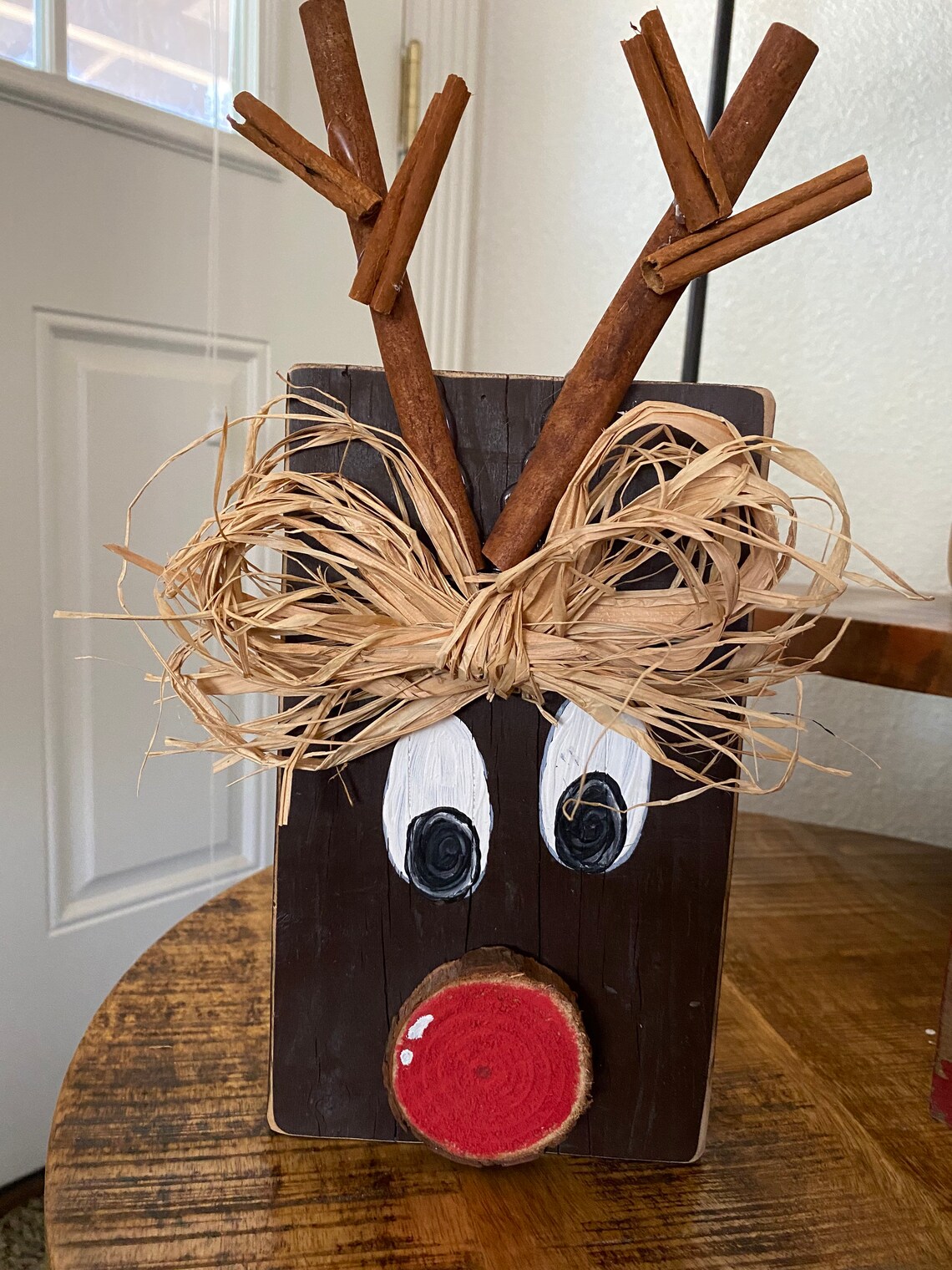 Wooden Rudolph Table Decor - Etsy