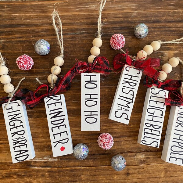 Jenga Christmas Ornaments - Etsy