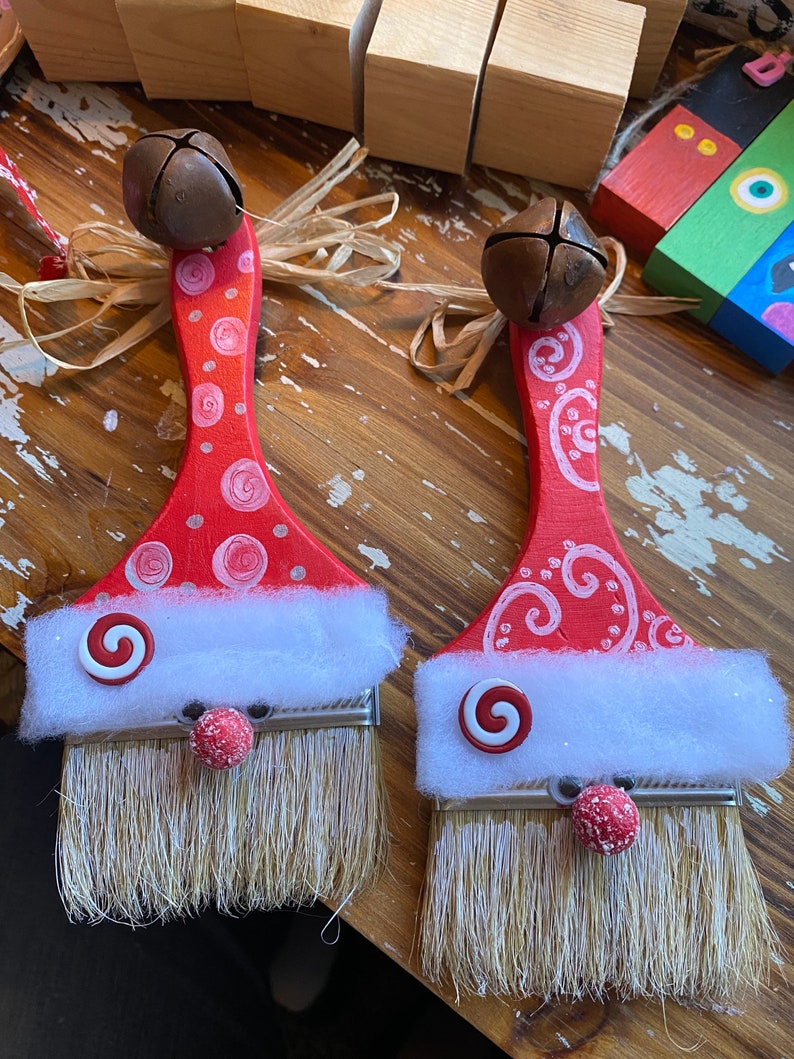 Paintbrush Santa - Etsy