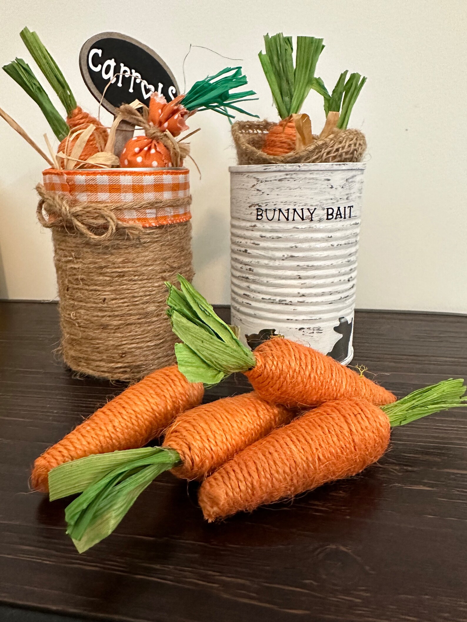 Bunny Bait Cans (set of 2) - Etsy